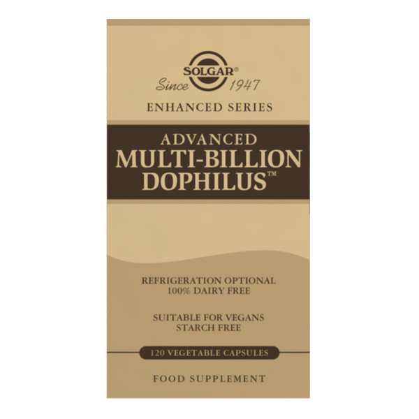 Solgar Advanced Multi-Billion Dophilus (Non-Dairy) Vegetable Capsules ...