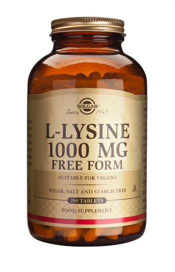 Solgar L-Lysine 1000 mg Tablets, 250 - Oxford Lifestyle