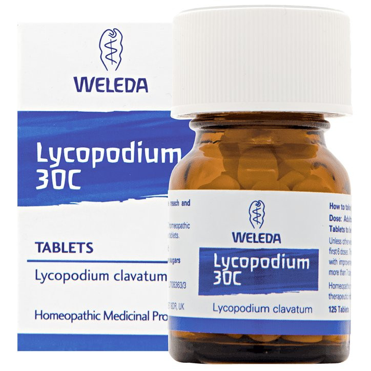 Weleda, Lycopodium 30c, 125 tablets - Oxford Lifestyle