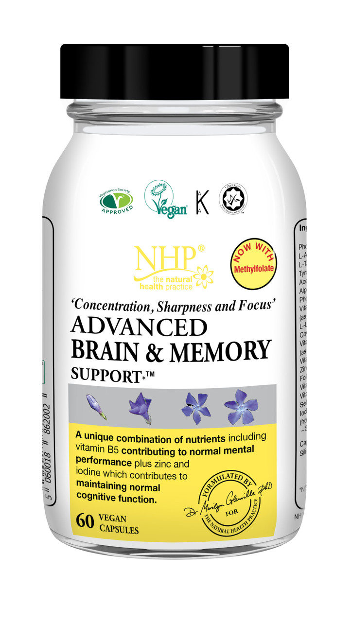 NHP, Brain & Memory Support (Advanced), 60 Capsules - Oxford Lifestyle