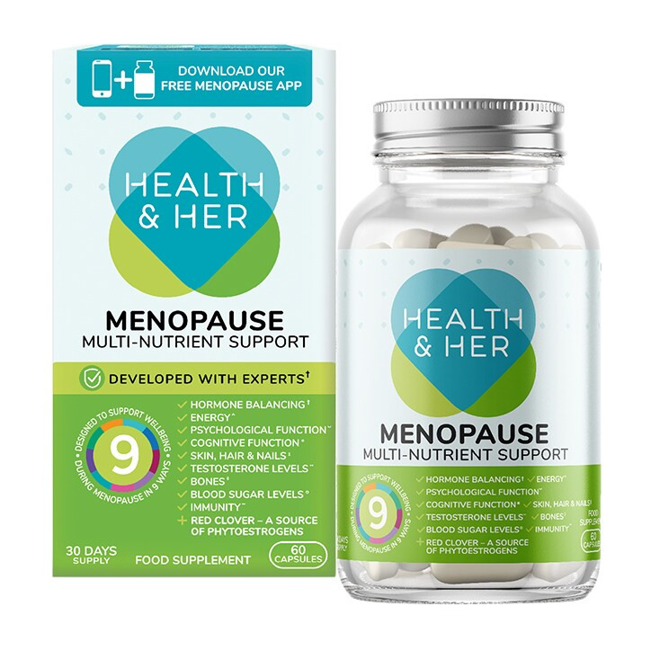 Health & Her Menopause Multi Nutrient Supplement 60 Capsules - Oxford ...