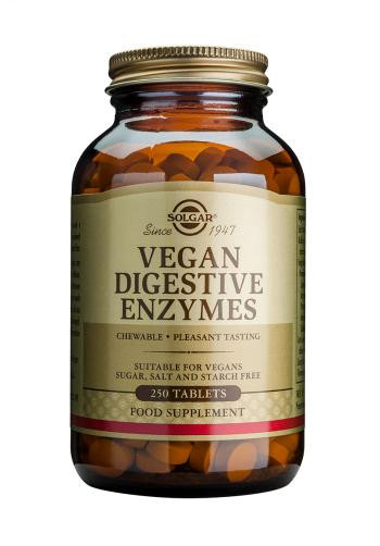 Solgar Vegan Digestive Enzymes Tablets (Chewable), 250 - Oxford Lifestyle