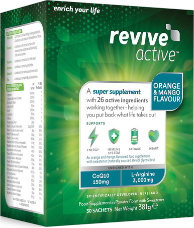 Revive Active Orange & Mango, 30 Sachets - Oxford Lifestyle
