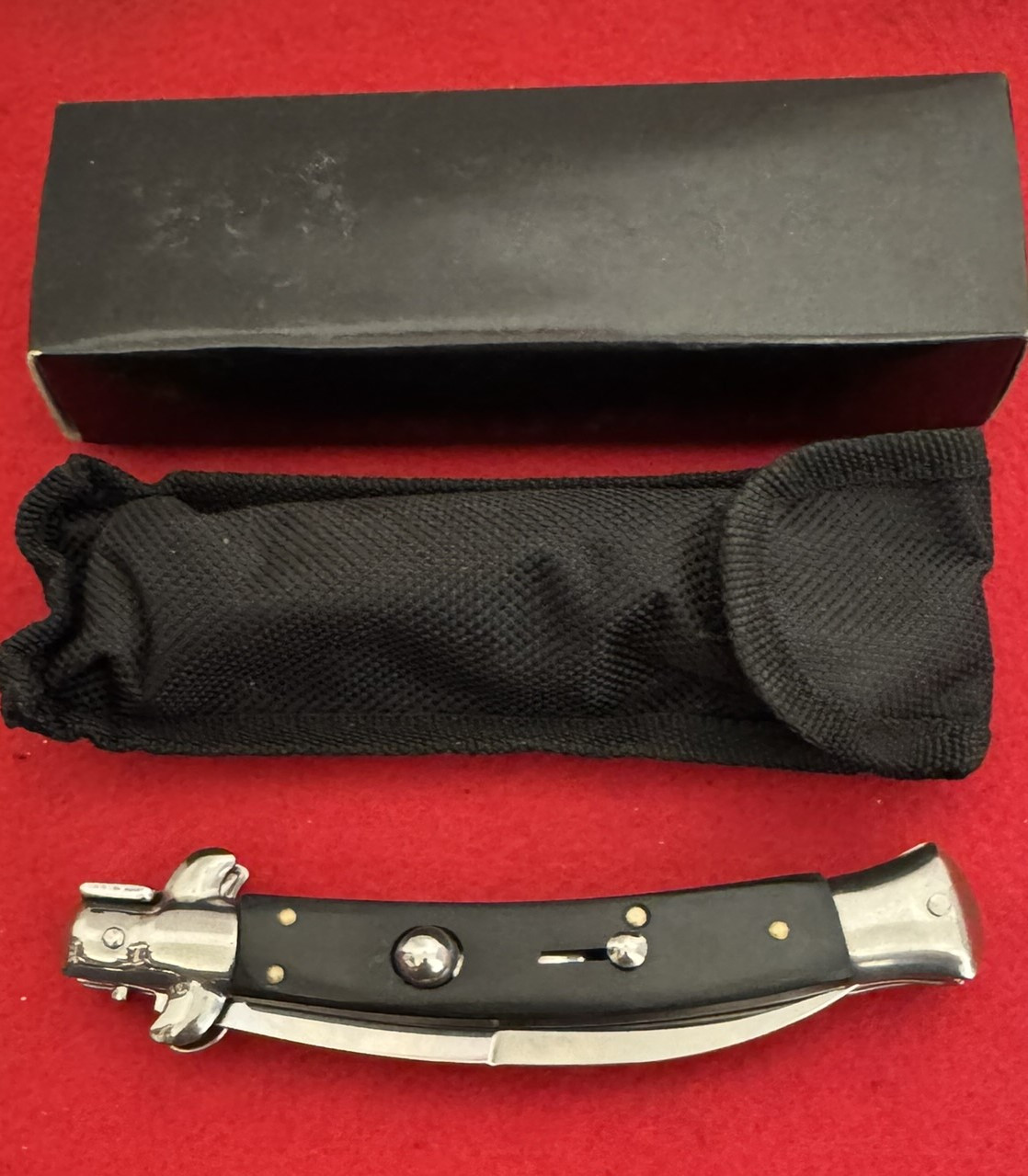 Curved Hawkbill/Talon Stiletto Automatic Knife /Slide Lock