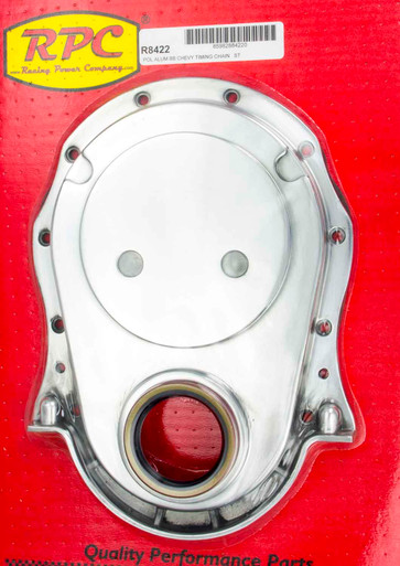 BBC Alum Timing Chain Cover Polished - Allgaier Performance