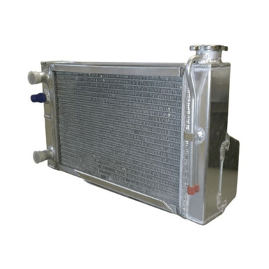 Aluminum Radiator Mini Sprint Double Row w/Cap - Allgaier Performance
