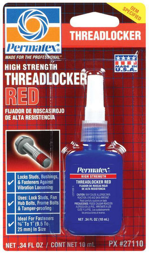Threadlocker Red High Strengh 10ml. - Allgaier Performance