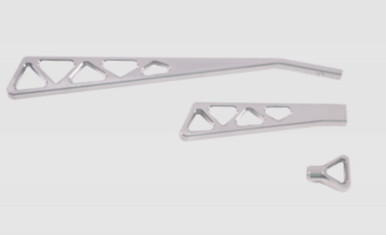 Billet Lever Kit Brushed Aluminum Truss Style - Allgaier Performance