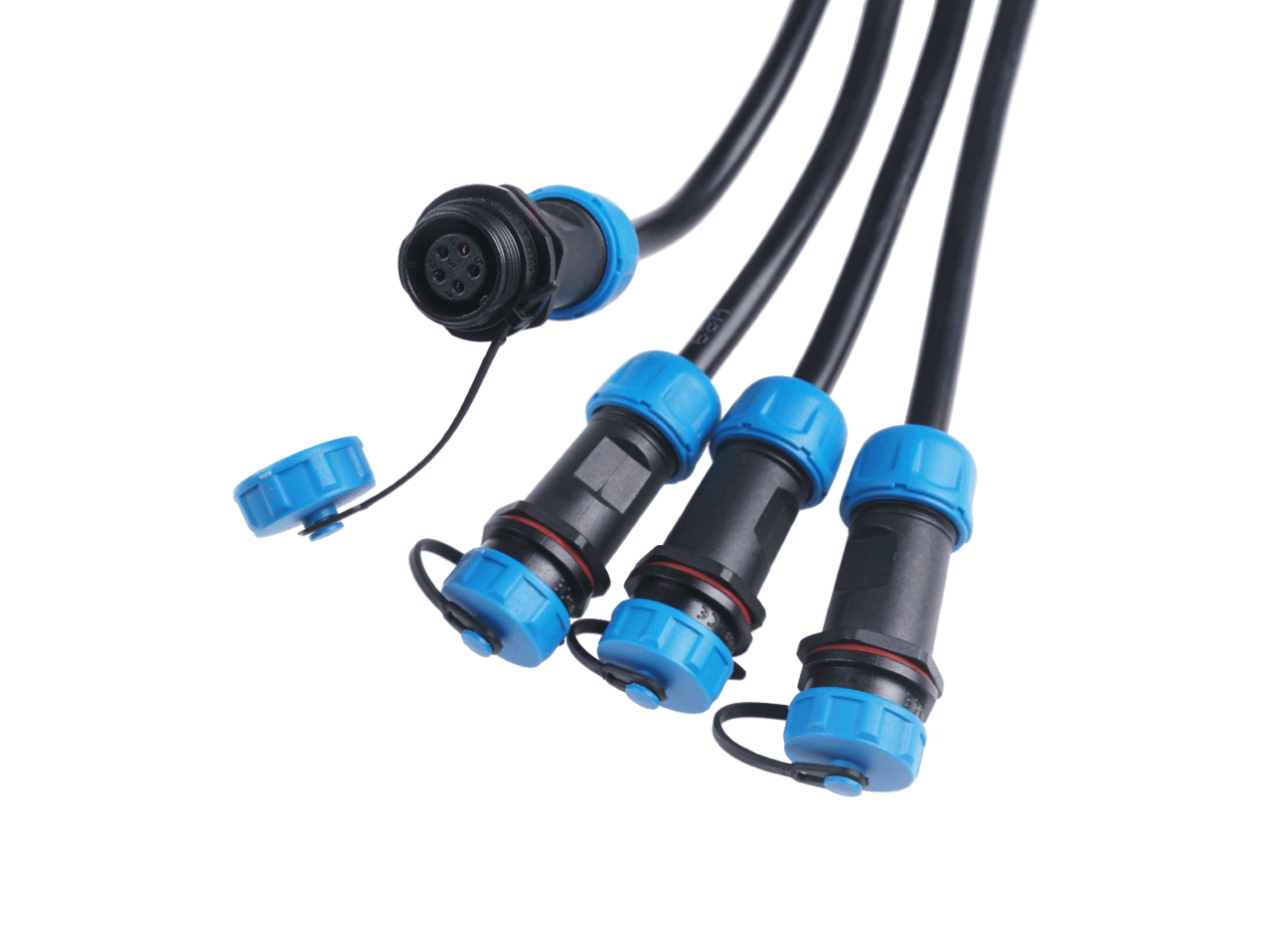 Industrial IP68 Modbus RS485 1-to-4 Splitter/Hub