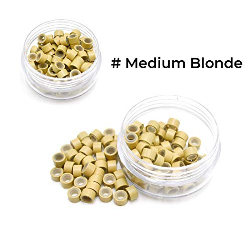 Buy 100pcs Micro Link Beads Silicone Lined | Silicone Beads