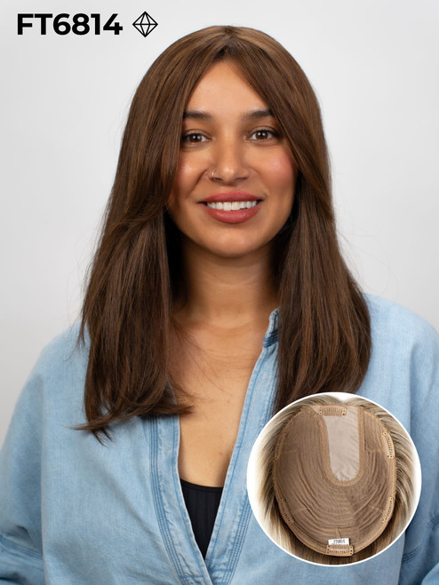 FT6814 French topper weft - Superhairpieces.com