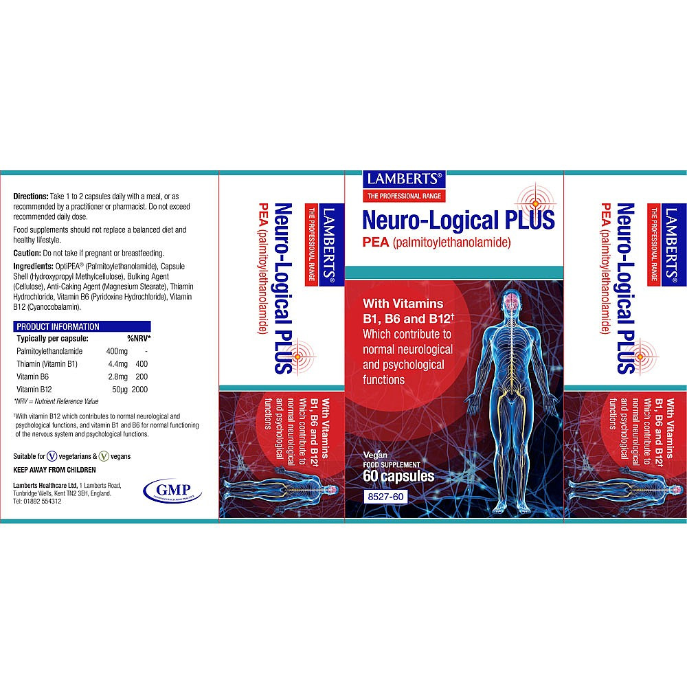 Neuro-Logical PLUS Double strength Palmitoylethanolamide (PEA) with ...