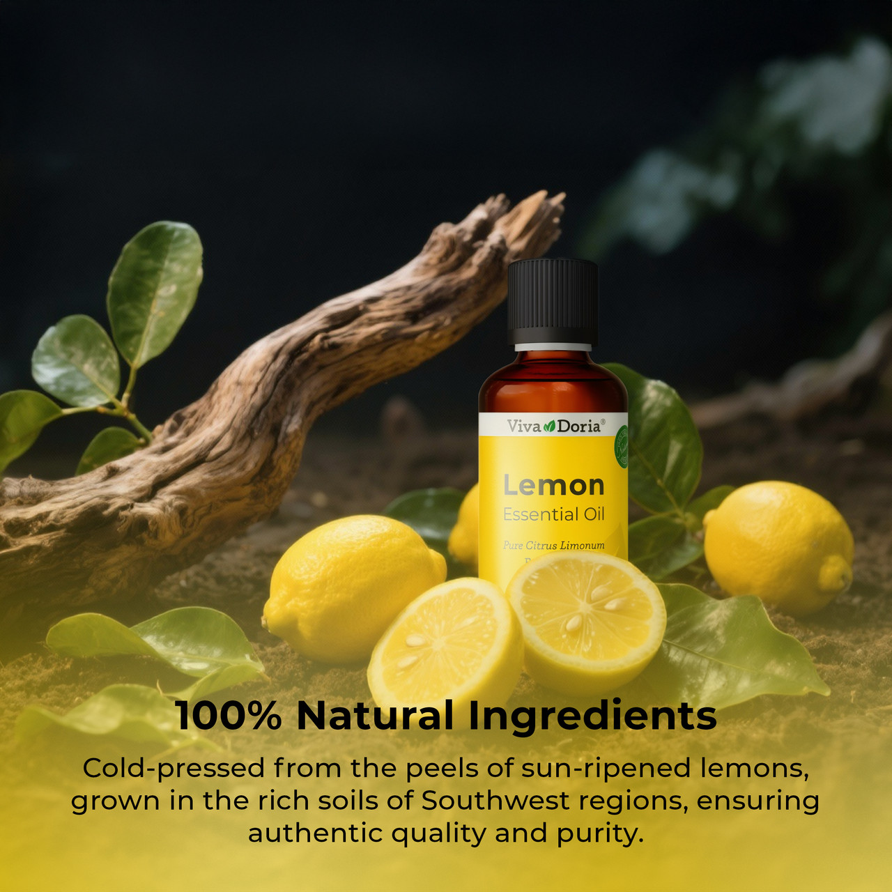 Lemon Essential Oil - Pure Lemon Oil for Skin | Viva Doria
