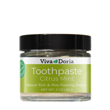 Citrus Mint Toothpaste - Non-Fluoride Natural Toothpaste, 3 oz jar