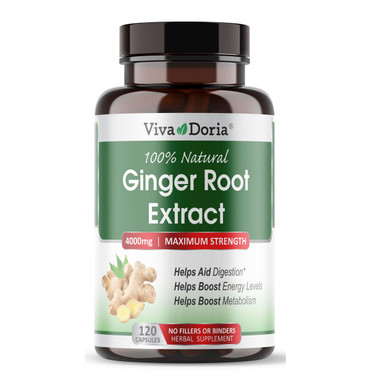 Ginger Root Extract 4000mg per Serving 120 Capsules