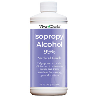 Viva Doria Isopropyl Alcohol 99%, Rubbing Alcohol, Medical Grade IPA ...