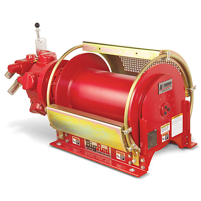 Thern Big Red TA2.5 Series 7,200 lb. Air Winch 24" Drum w/Band Brake ...