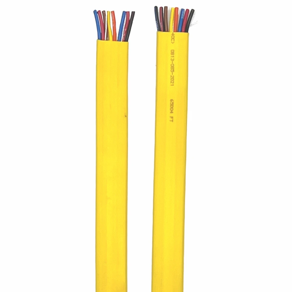 Pendant Cable - flat cable, 8c/16awg - Yellow