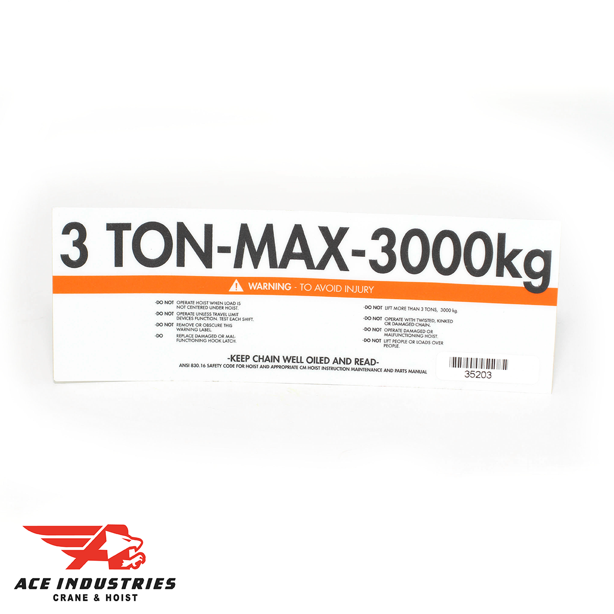 decal, capacity 35203 35203