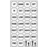 Conductix 80 Series Pendant, Button Legend Labels XA-34326