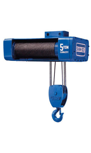 Shaw-Box 800 Series 2 Ton Wire Rope Hoist, 14 or 28 fpm, Three Phase ...