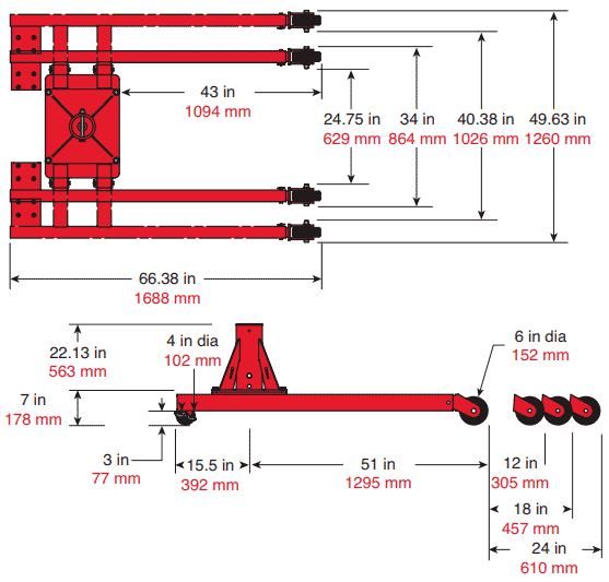 Thern Commander 2000 Portable Davit Crane with Winch 5PT20-M1