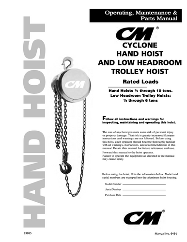 CM Cyclone Manual