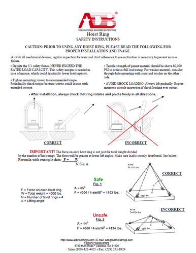 ADB EZ-Torque Hoist Ring