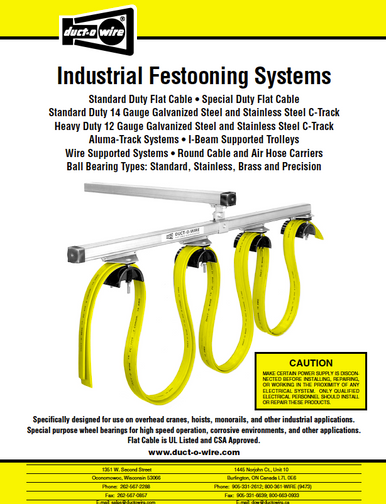 Duct-O-Wire Festoon Brochure