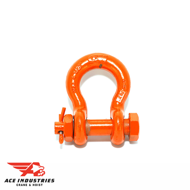 CM 4-1/2 Ton Carbon 5/8" Safety Shackle w/Bolt, Nut & Cotter M851P