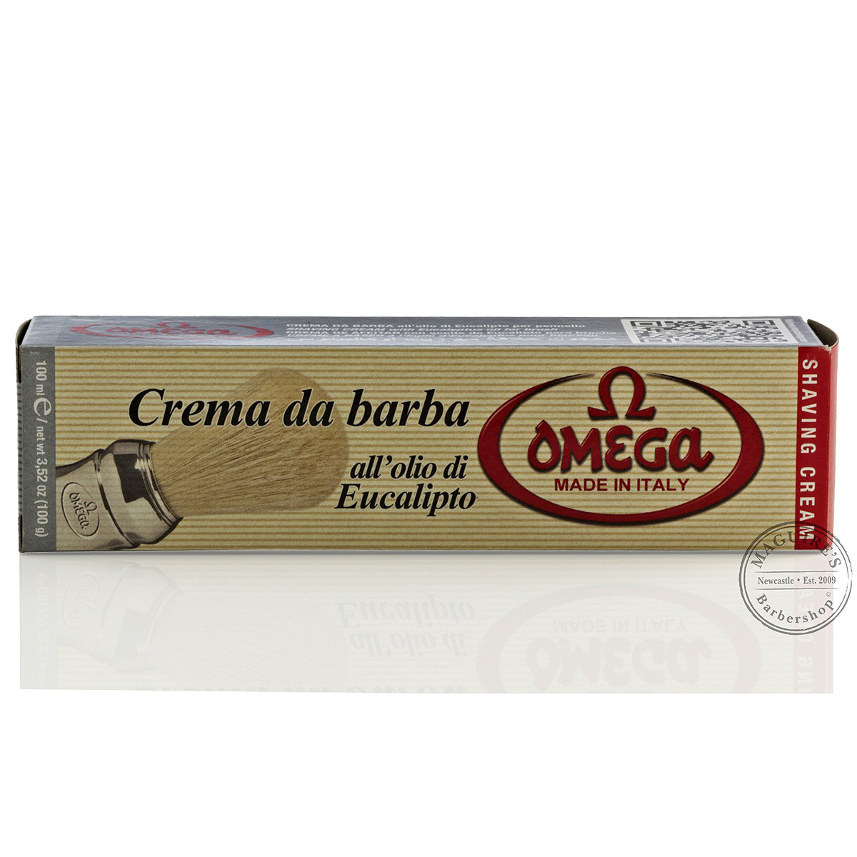 Omega 45100 Shaving Cream Tube - 100ml - MAGUIRE'S Barbershop