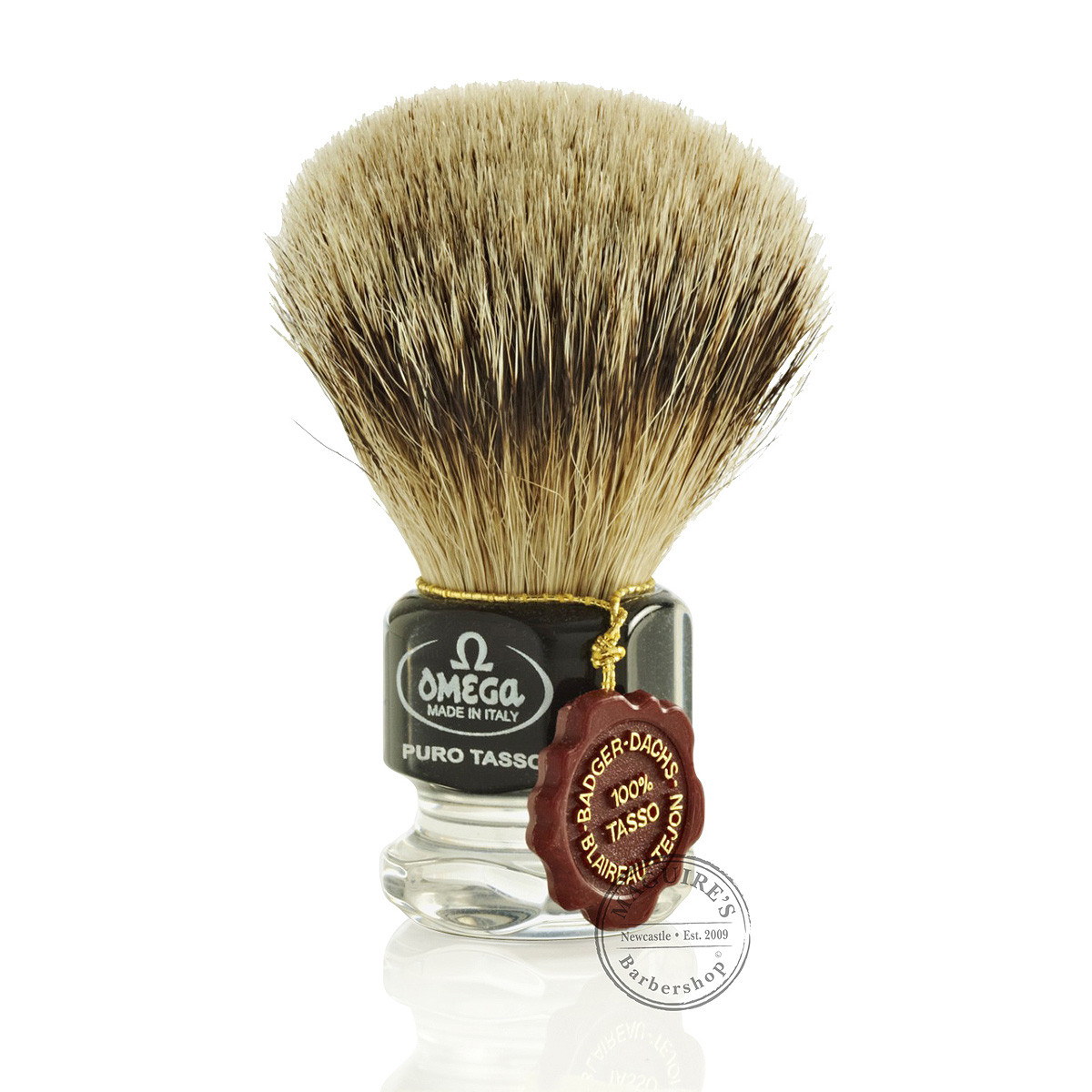 Omega 615 1st Grade Super Badger Hair Shaving Brush - MAGUIRE'S Barbershop
