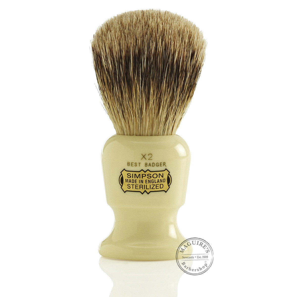 Simpson Commodore Badger Shaving Brush - X2 - MAGUIRE'S Barbershop