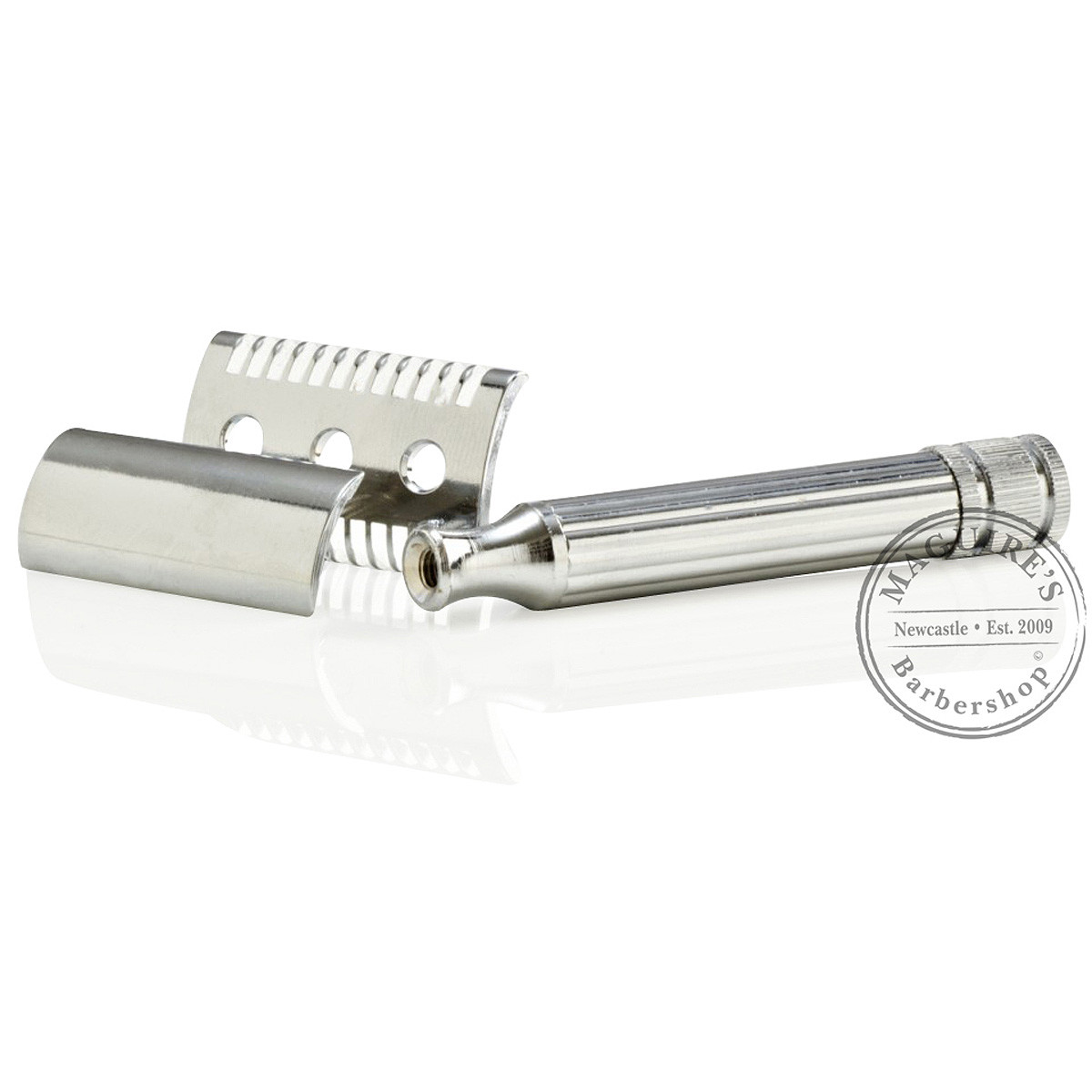 Fatip Grande Safety Razor - Chrome - MAGUIRE'S Barbershop