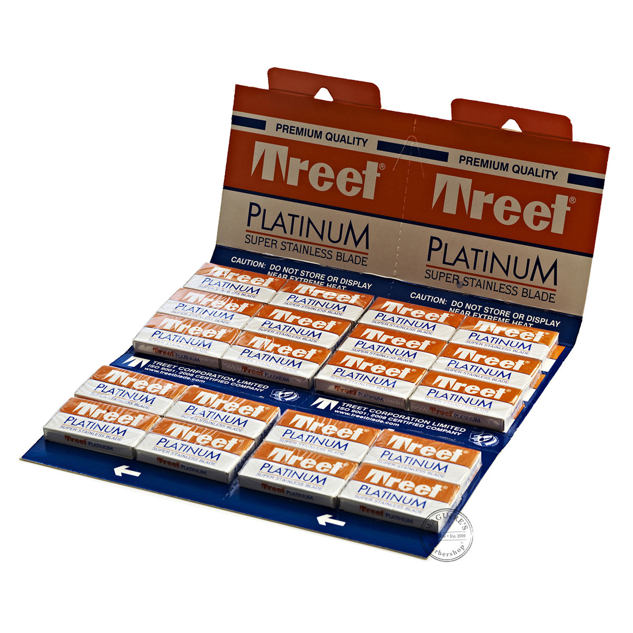 Treet Platinum Super Stainless Double Edge (DE) Razorblades - MAGUIRE'S ...