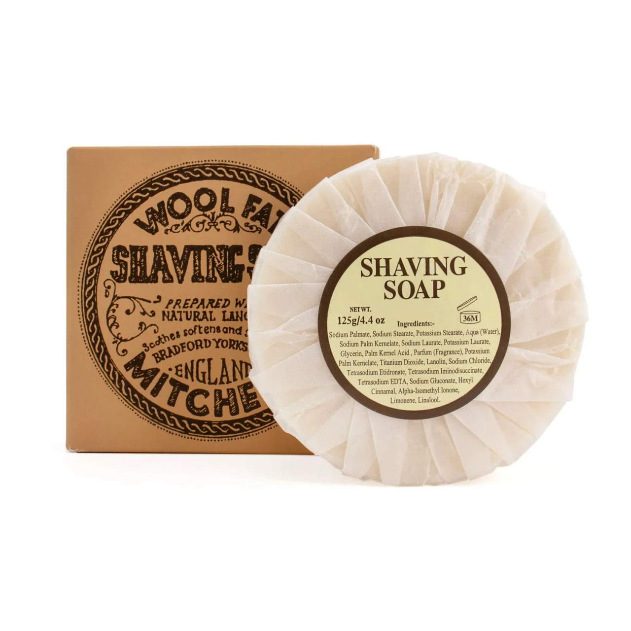 Mitchell’s Wool Fat Shaving Soap Bowl Refill - 120g - MAGUIRE'S Barbershop