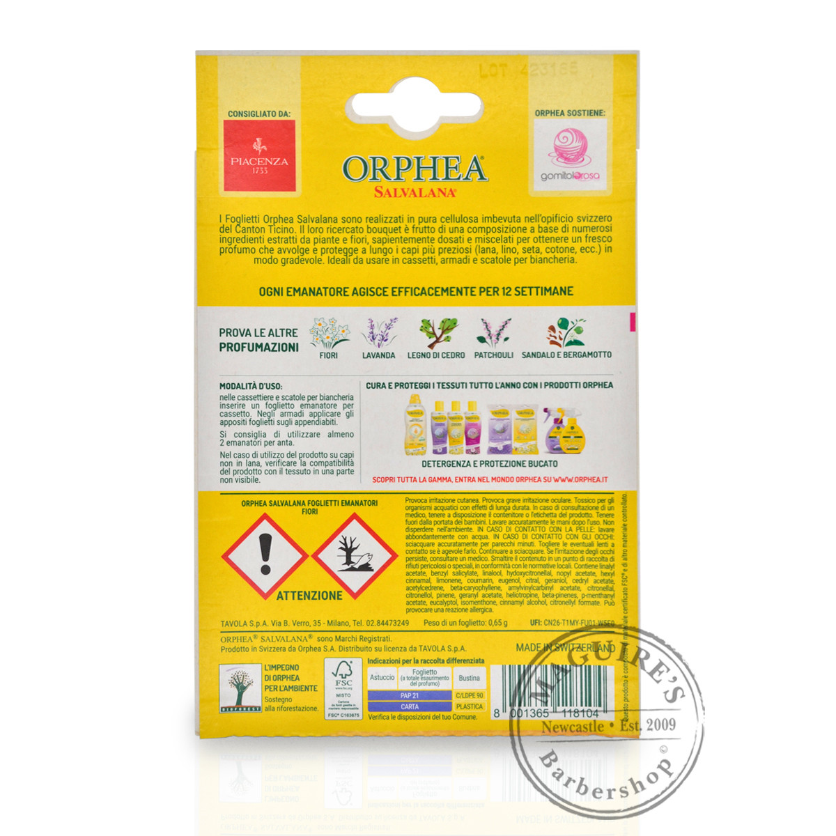 Orphea Moth Repellent Strips - Original - Pack of 12 - MAGUIRE'S Barbershop