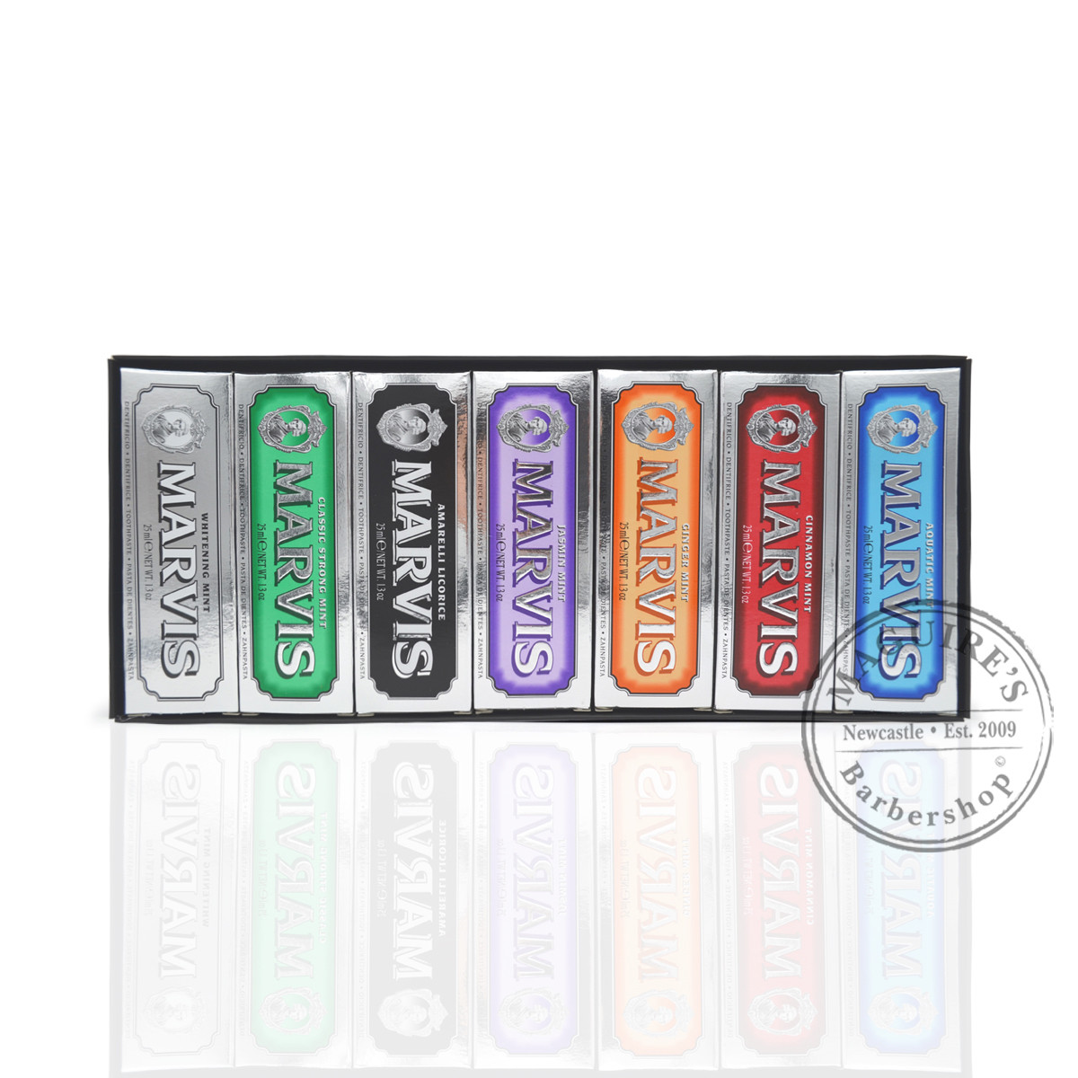 Marvis Toothpaste Flavour Selection Luxury Black Gift Set - 7 x 25ml ...