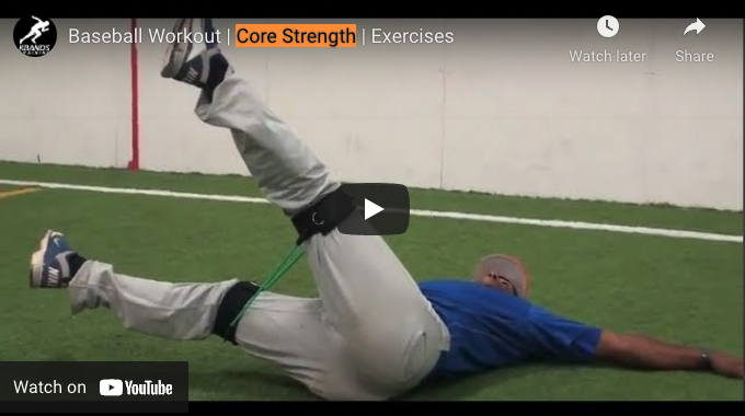 Baseball Player Core Strength - Kbands Training