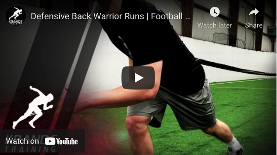 Defensive Back Warrior Runs | Football Agility Training - Kbands Training