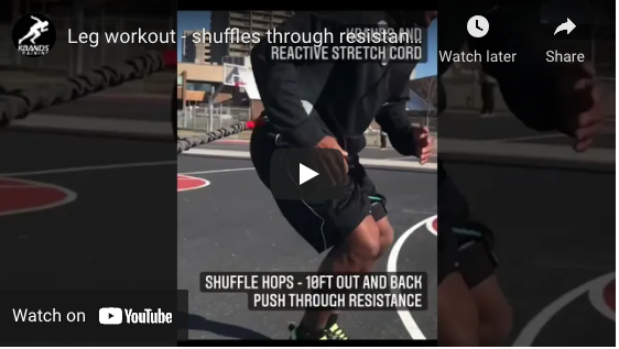 Leg Workout - Shuffles Through Resistance - Kbands Training