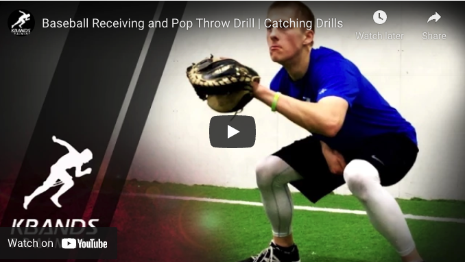 Baseball Receiving and Pop Throw Drill | Catching Drills - Kbands Training