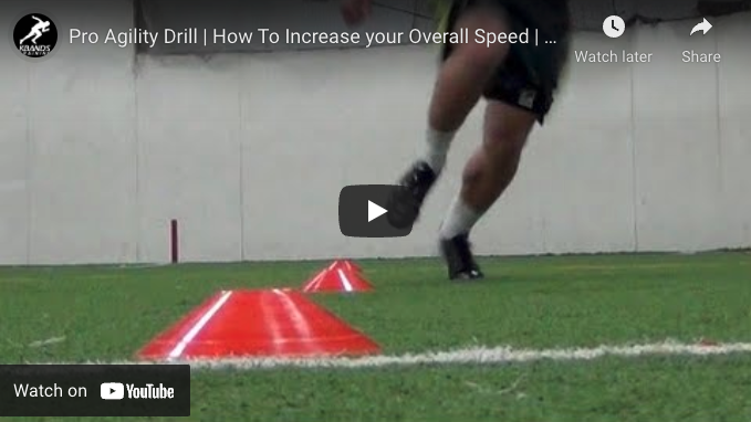 NFL Combine Pro Agility Training - Improve Your Speed During Timed Cone ...