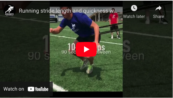 Stride length and quickness training exercise - Kbands Training