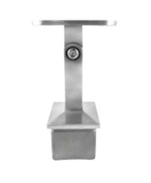 RAILING POST SQUARE TUBE SUPPORT ADJUSTABLE - GlassLines Inc. Store