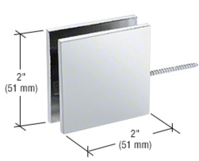 TRANSOM CLAMP WALL SQUARE - GlassLines Inc. Store