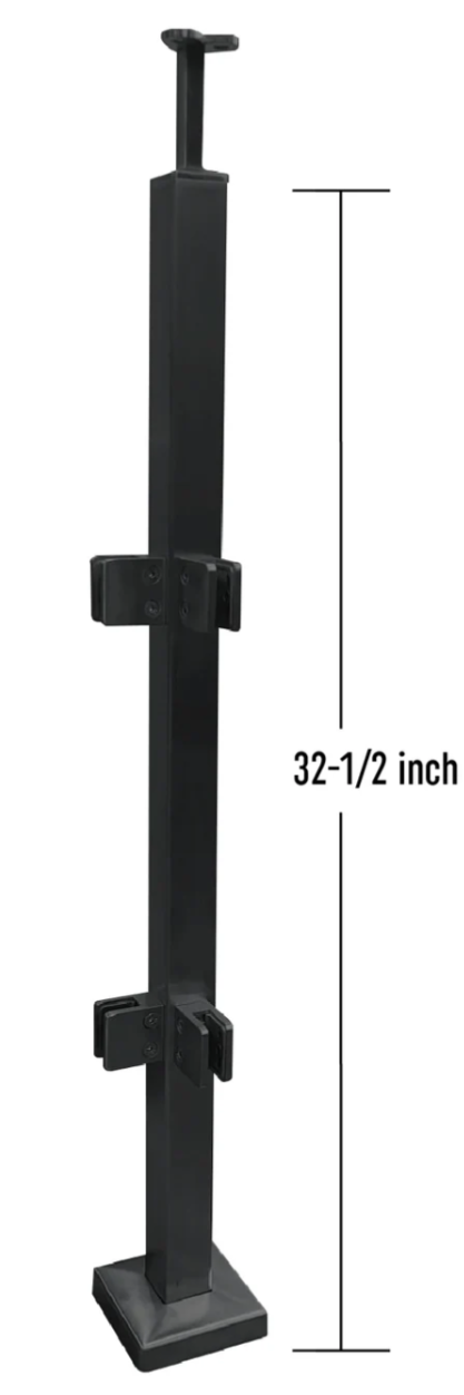 RAILING POST SQUARE SET 36" OVERALL MIDDLE
