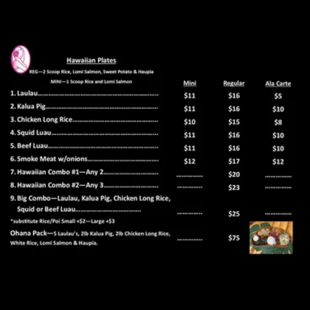 Camille's Hawaiian Food - Buy 1 Get 1 FREE!