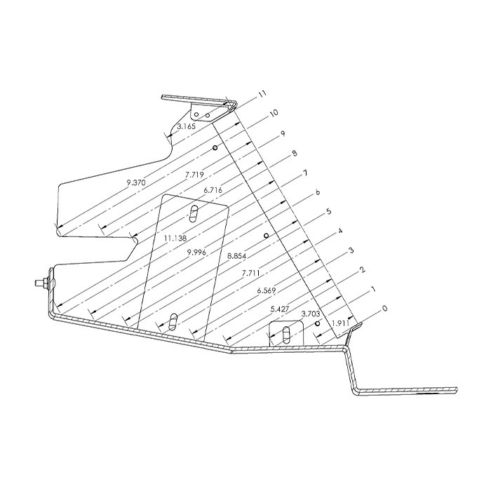 11" Under Dash Console (C-VS-1100-F150-3) - Parr Public Safety
