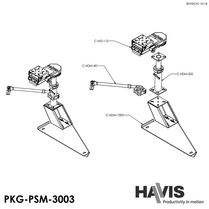 Premium Pedestal Mount Package (PKG-PSM-3003) - Parr Public Safety